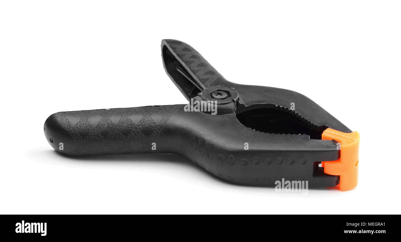 Black plastic clamp isolated hi-res stock photography and images - Alamy
