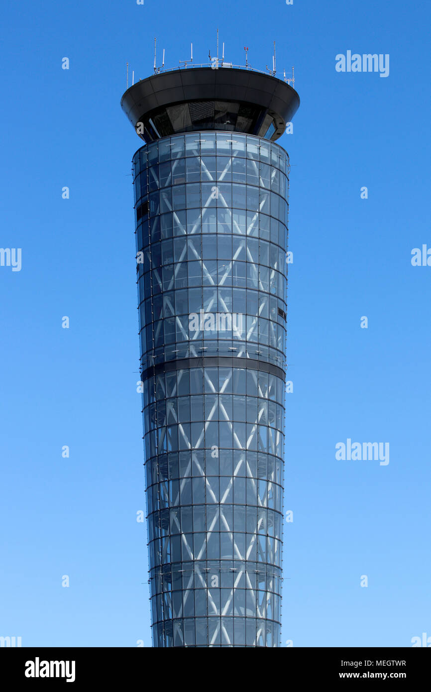 Dayton - Circa April 2018: The Air Traffic Control Tower at Dayton ...