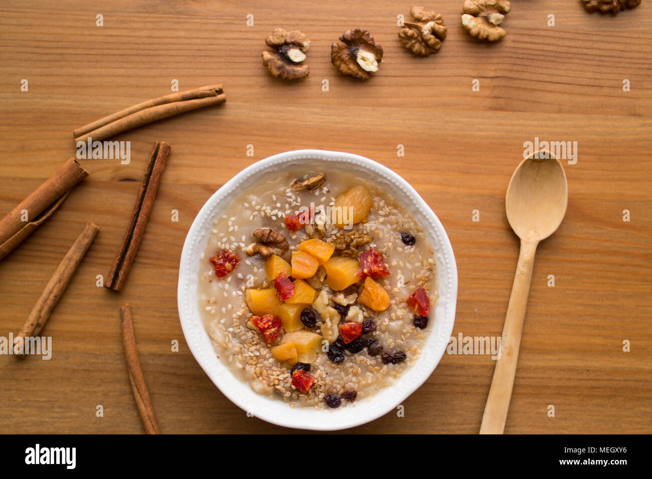Turkish Traditional Dessert Ashure (Noah's Pudding Stock Photo - Alamy