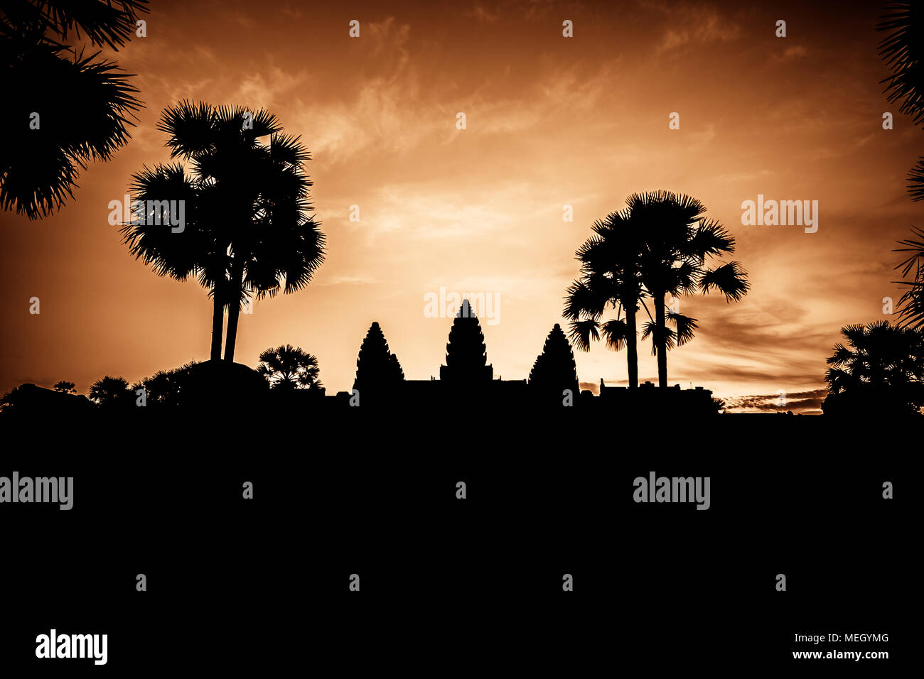 Sunrise over angkor hi-res stock photography and images - Alamy