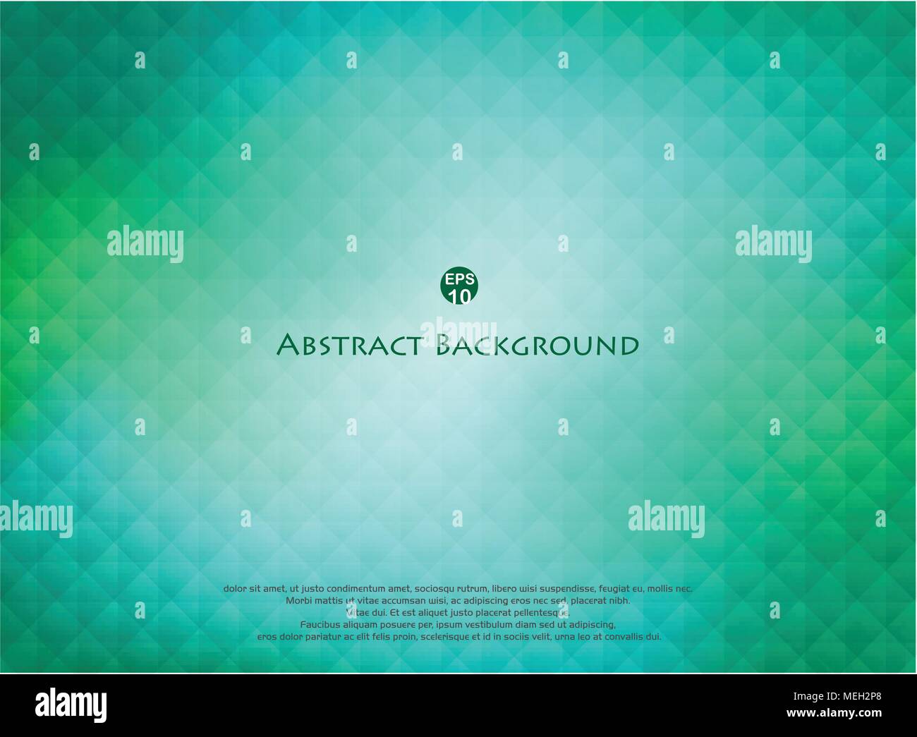 Abstraction of geometric square surface on smooth green color ...