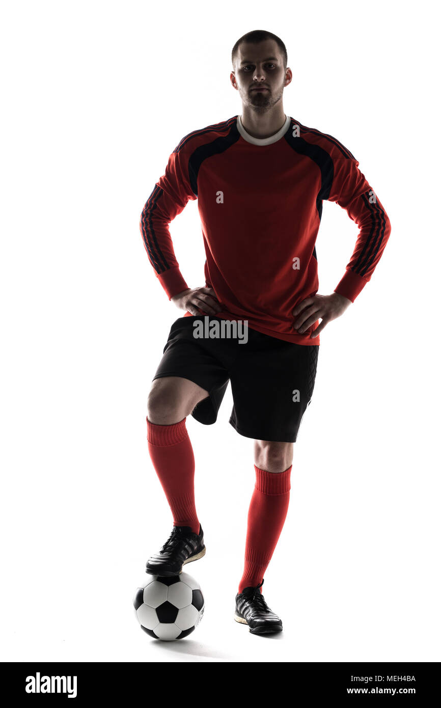 Sport football action passing Cut Out Stock Images & Pictures - Alamy