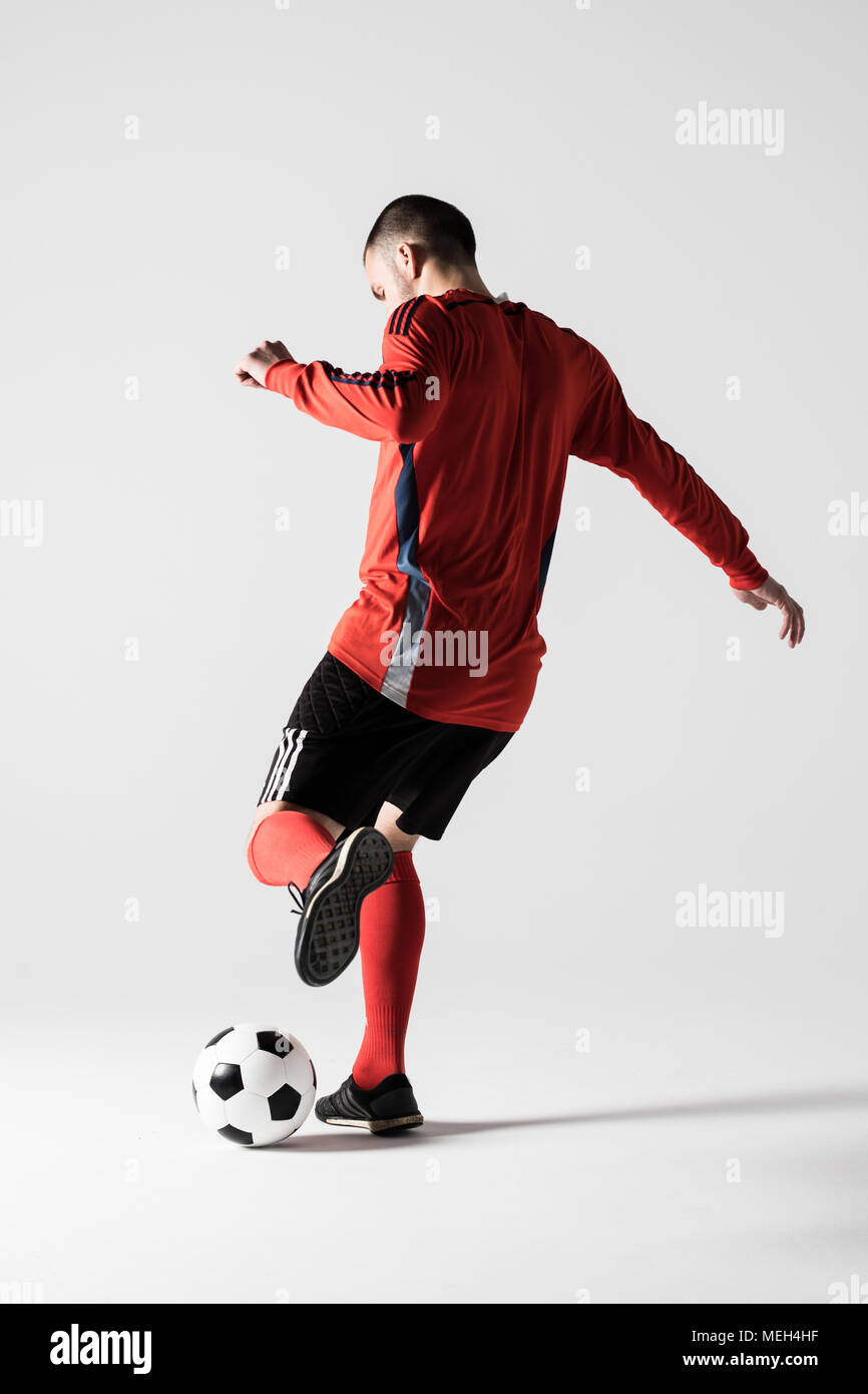 Kicking Soccer Ball Silhouette