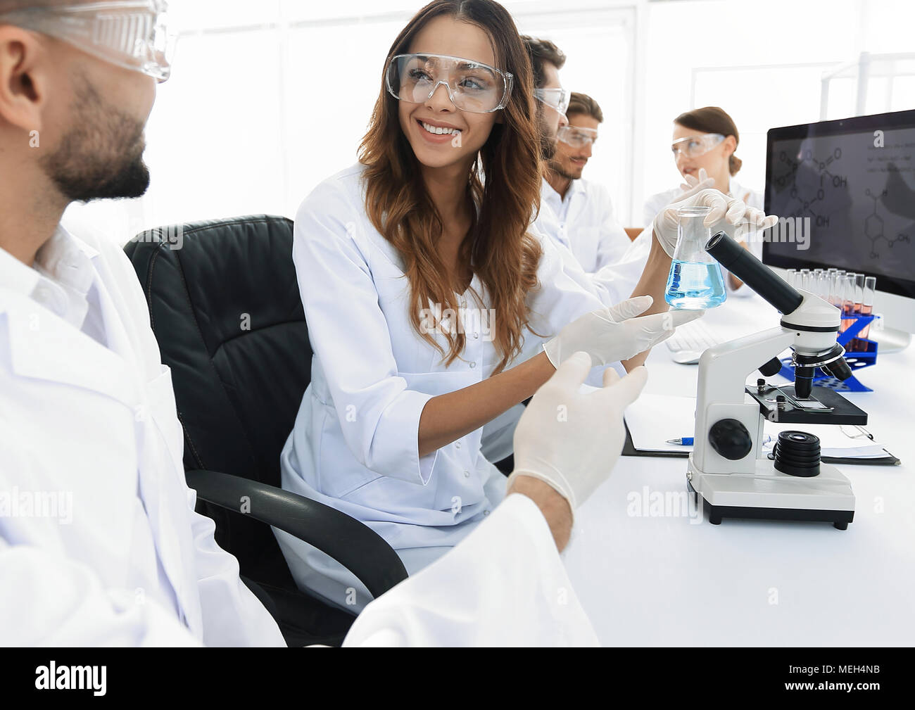 laboratory staff in the workplace Stock Photo - Alamy