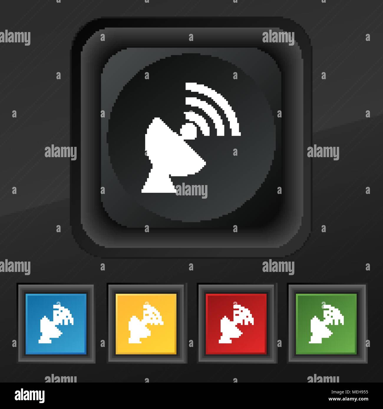 Gsm radio satellite antenna on Stock Vector Images - Alamy