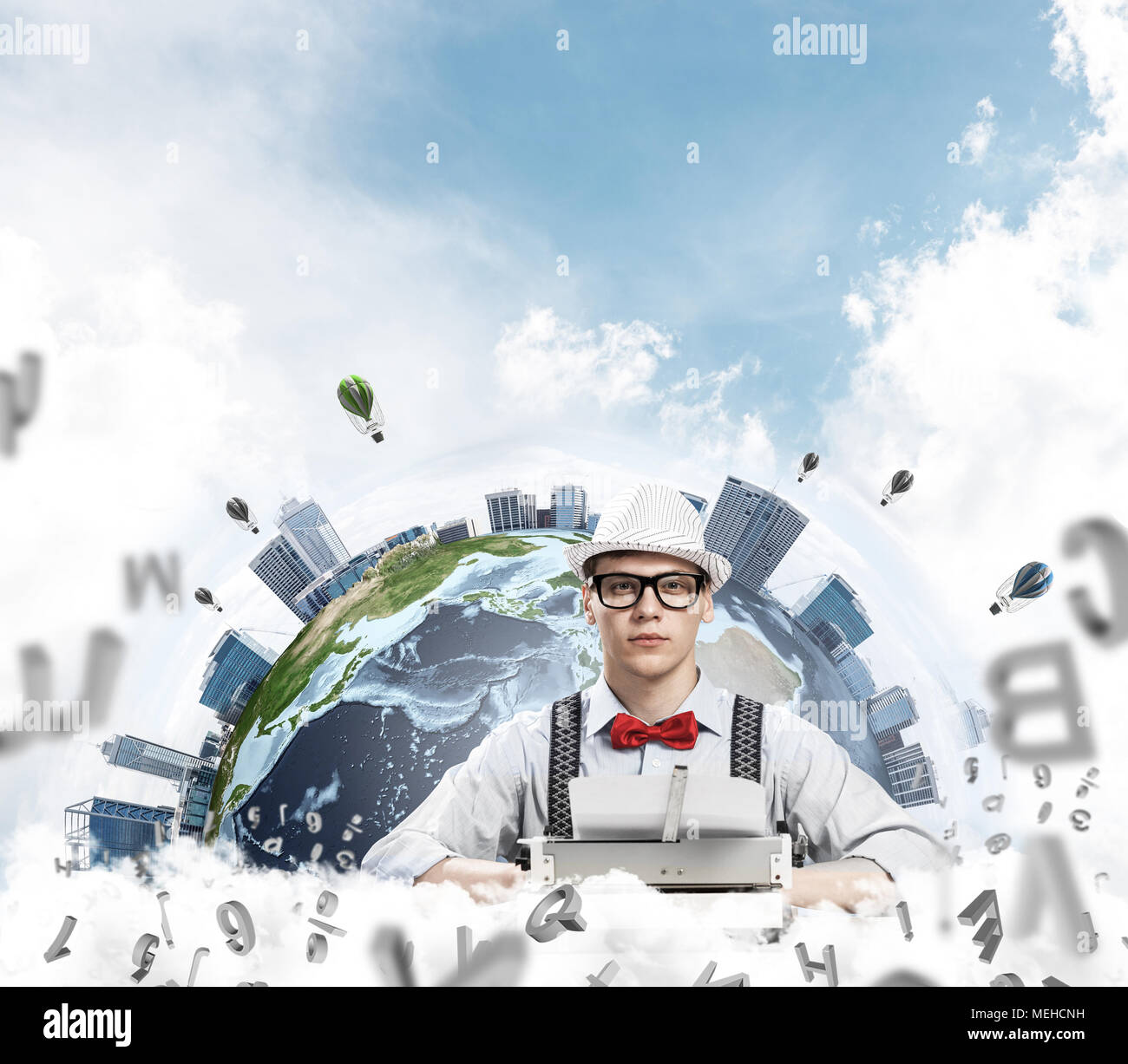 Creative inspiration of young writer Stock Photo - Alamy