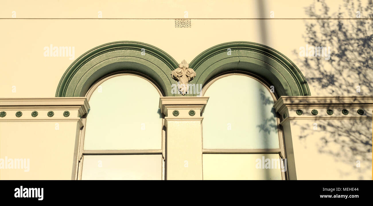 Architectural detail of the historic 1881 Council Chambers building in ...