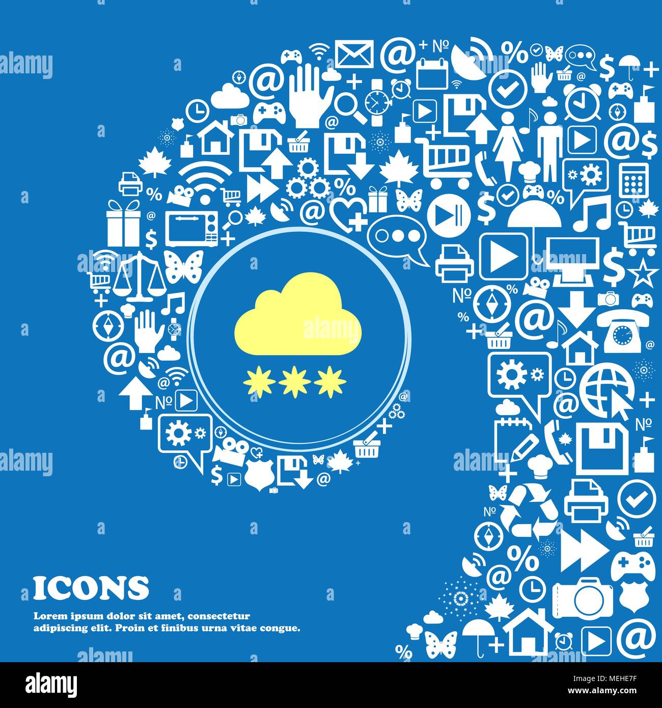 Snow in large beautiful Stock Vector Images - Alamy