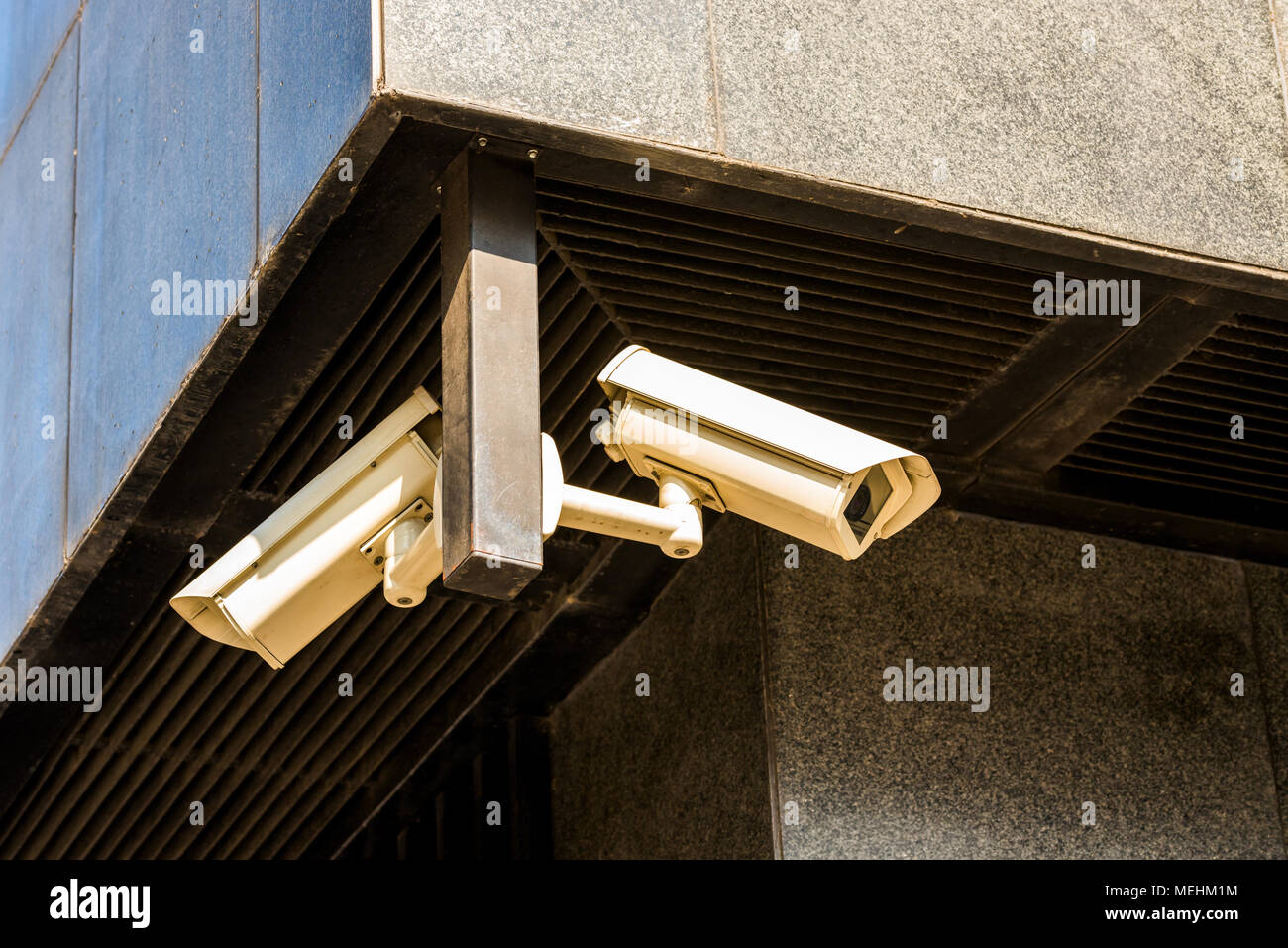 Surveillance cameras on corner hi-res stock photography and images - Alamy