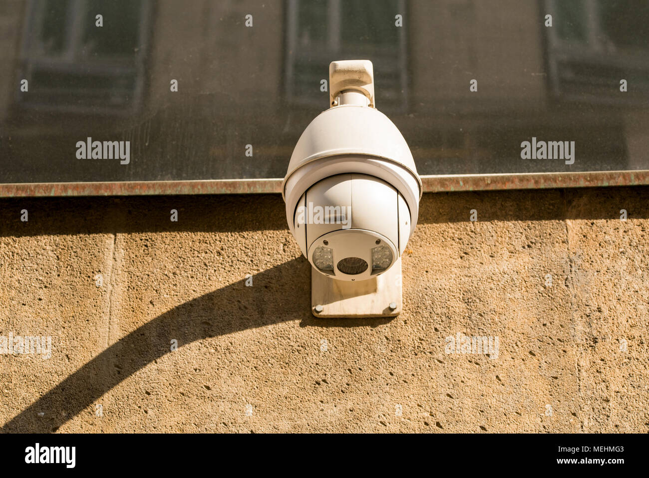 CCTV Cameras on the wall mounted Stock Photo - Alamy