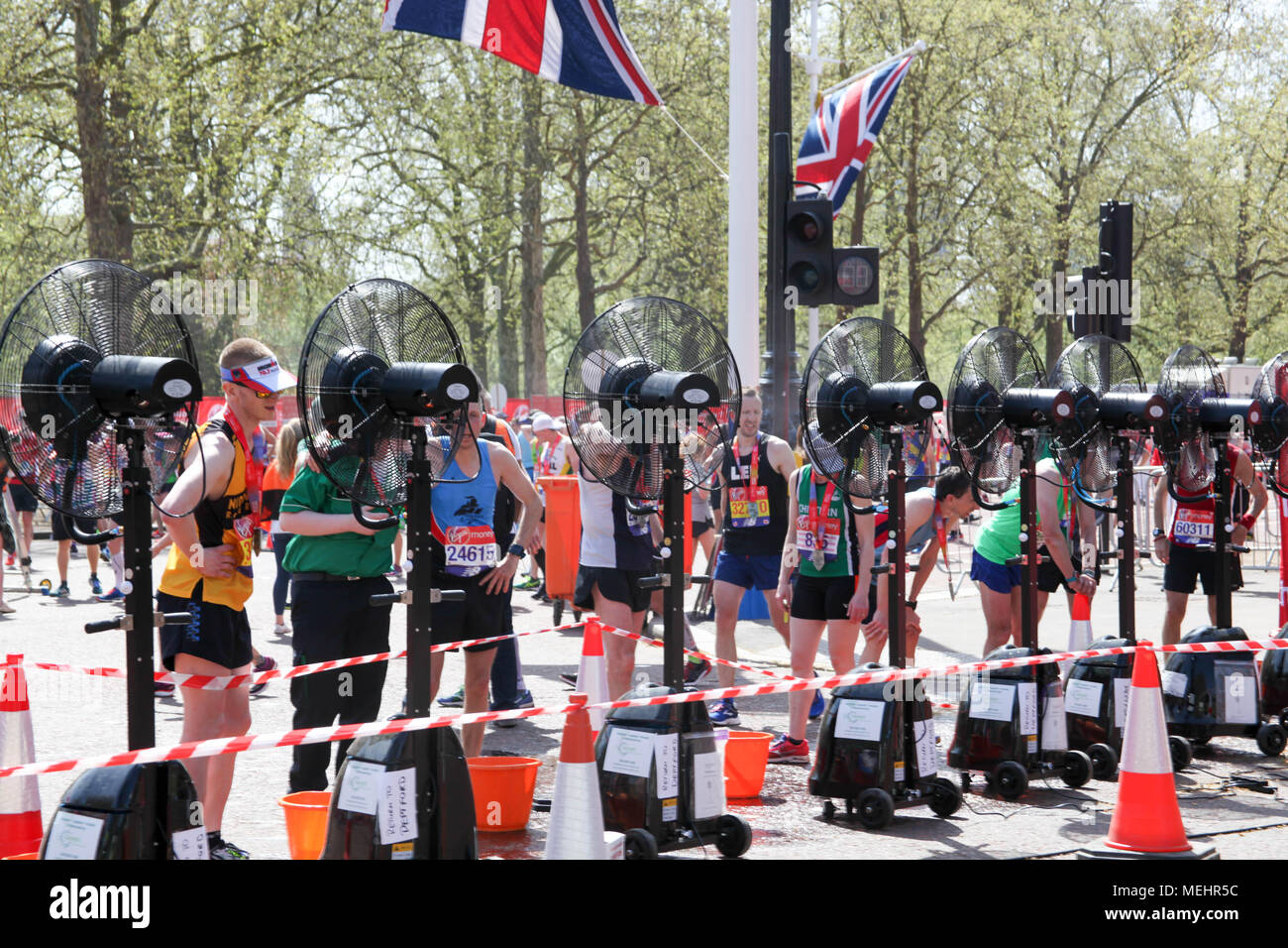 Running finish line union jack hi-res stock photography and images - Alamy