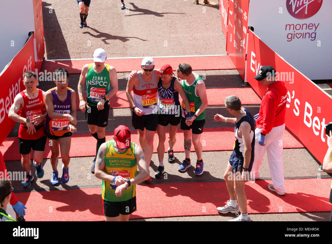Runners marathon finish line hi-res stock photography and images - Alamy