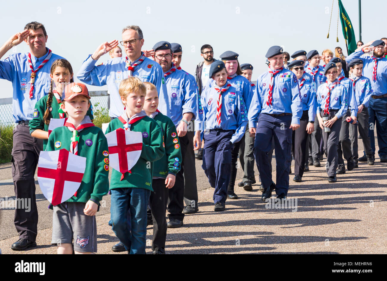 Cub scout salute hi-res stock photography and images - Alamy
