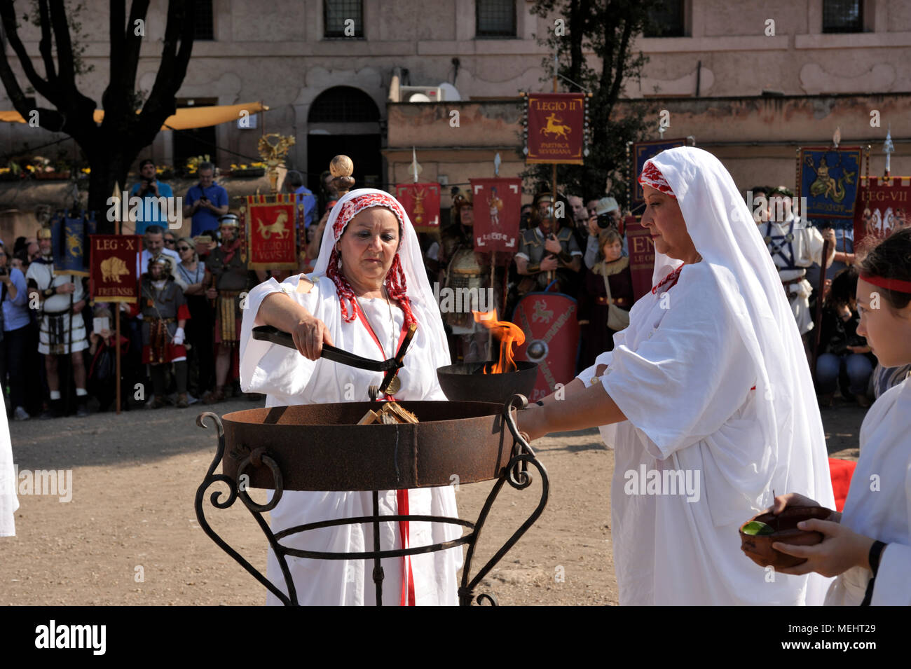 Rome, Italy. 22nd April, 2018. Natale di Roma in Rome, Italy. Rome ...