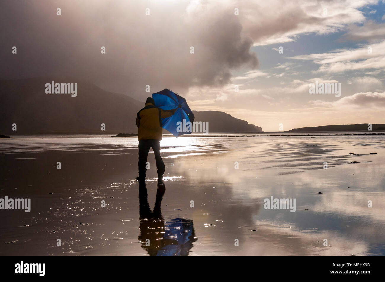 Windy weather umbrellas ireland hi-res stock photography and images - Alamy
