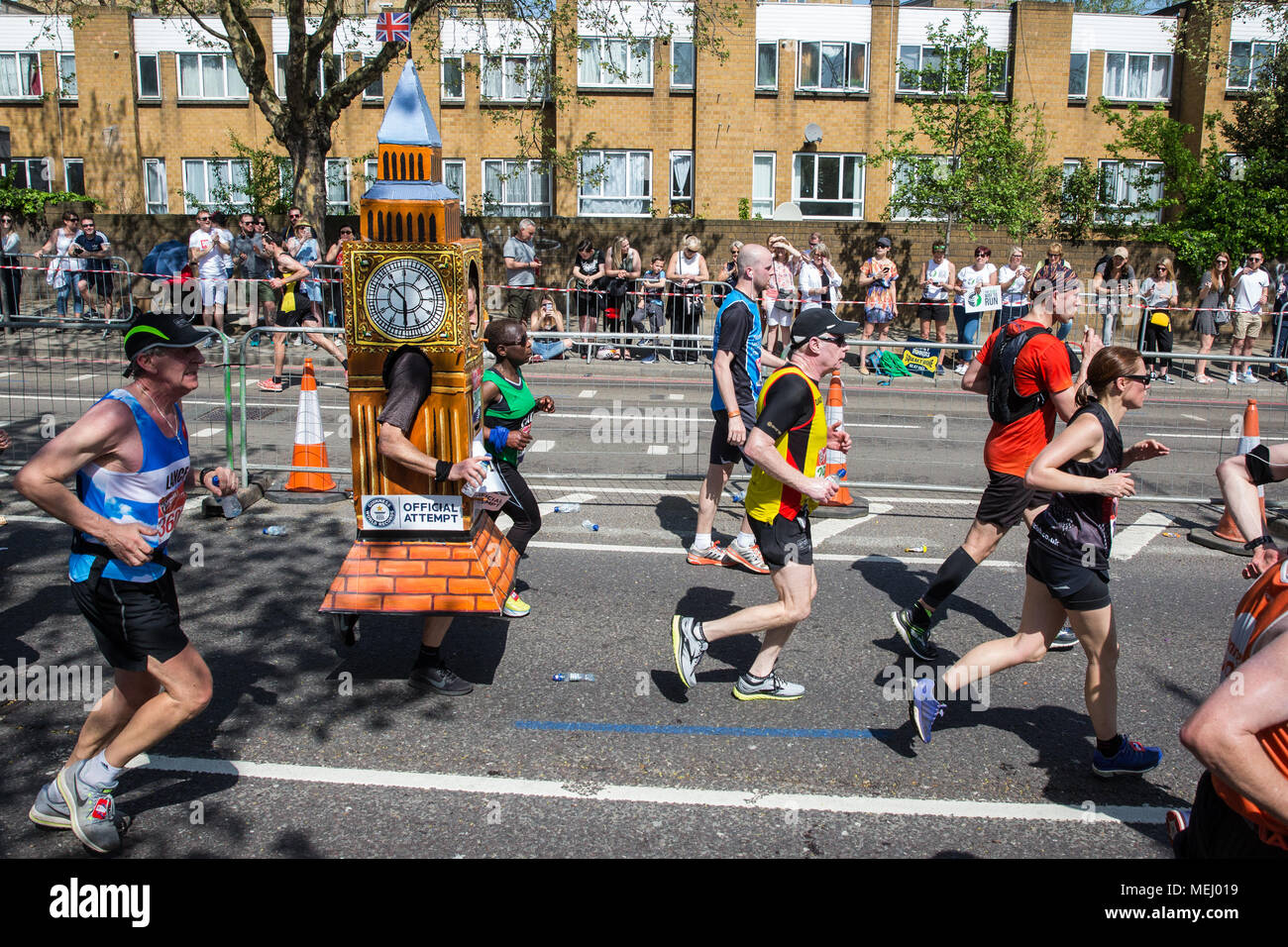 Big ben london marathon costume hi-res stock photography and images - Alamy