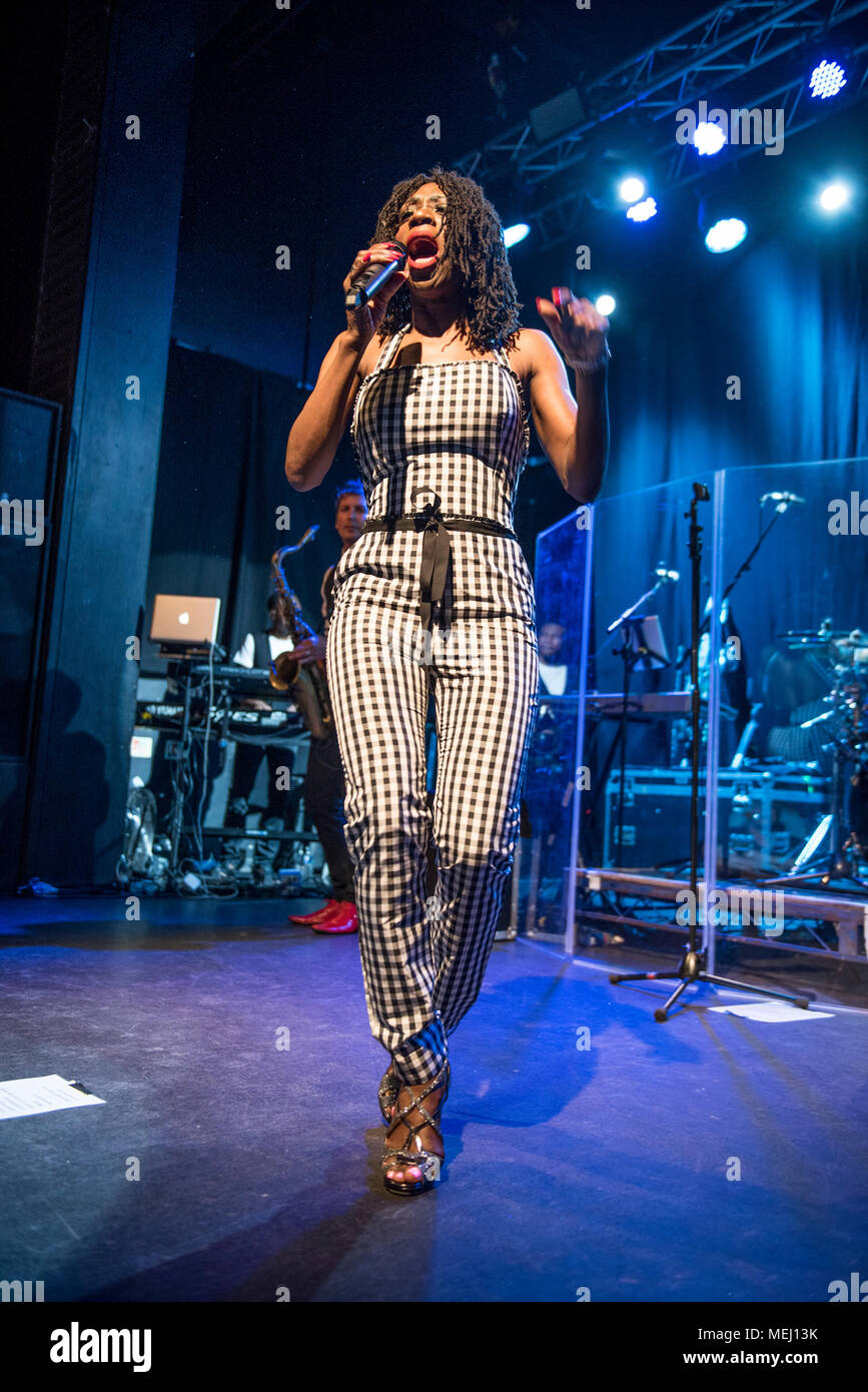 Manchester, UK. 22nd April 2018. Heather Small, Voice of M People ...