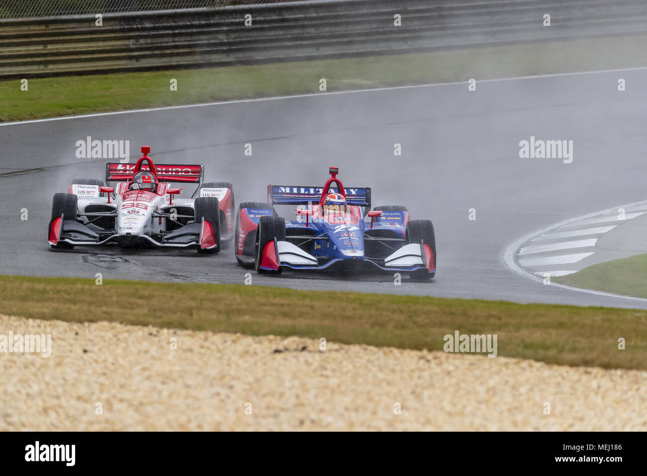 Birmingham, Alabama, USA. 22nd Apr, 2018. ALEXANDER ROSSI (27) of the ...