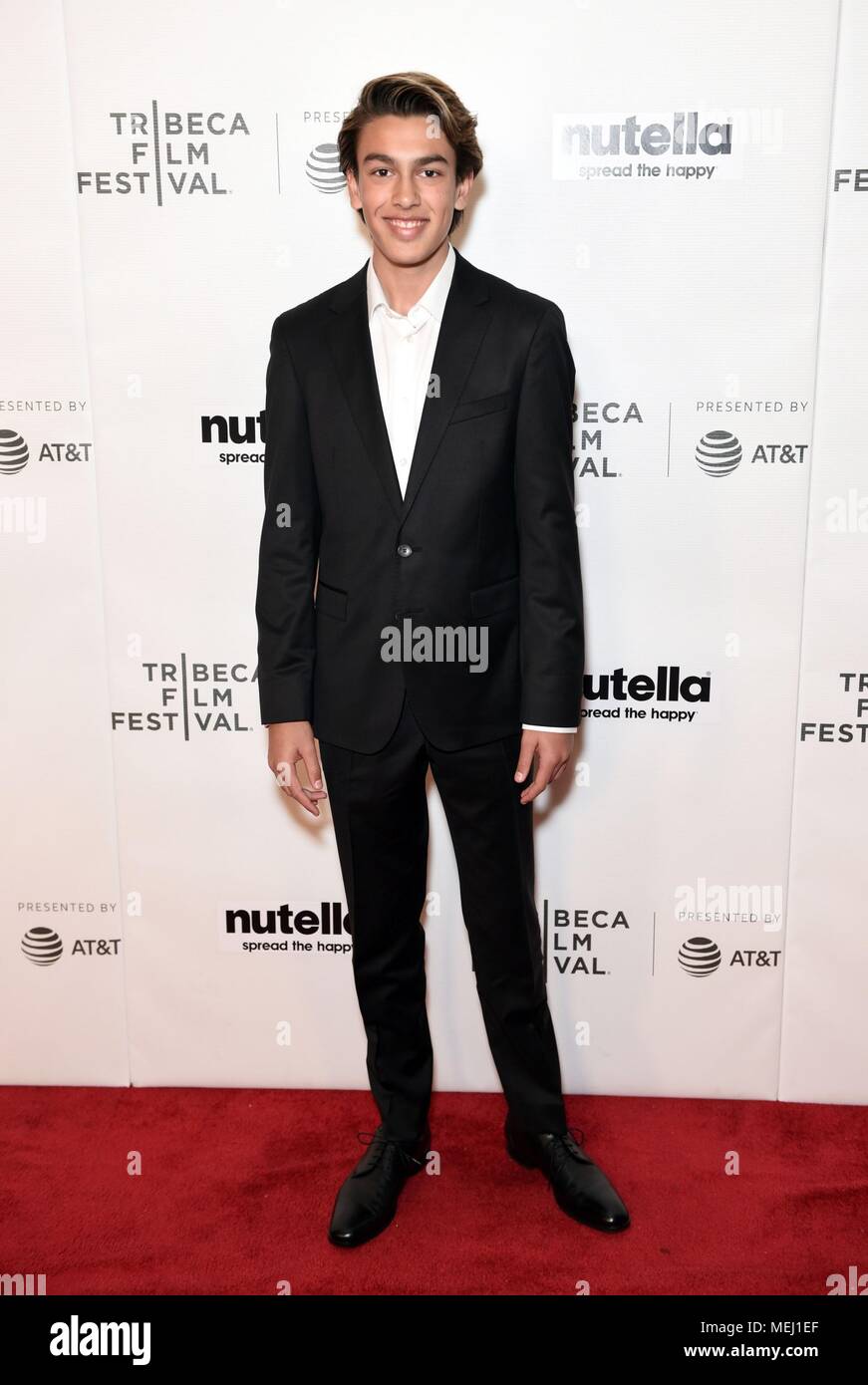 New York, NY, USA. 22nd Apr, 2018. Luke Sanson, seen at TFF for ...