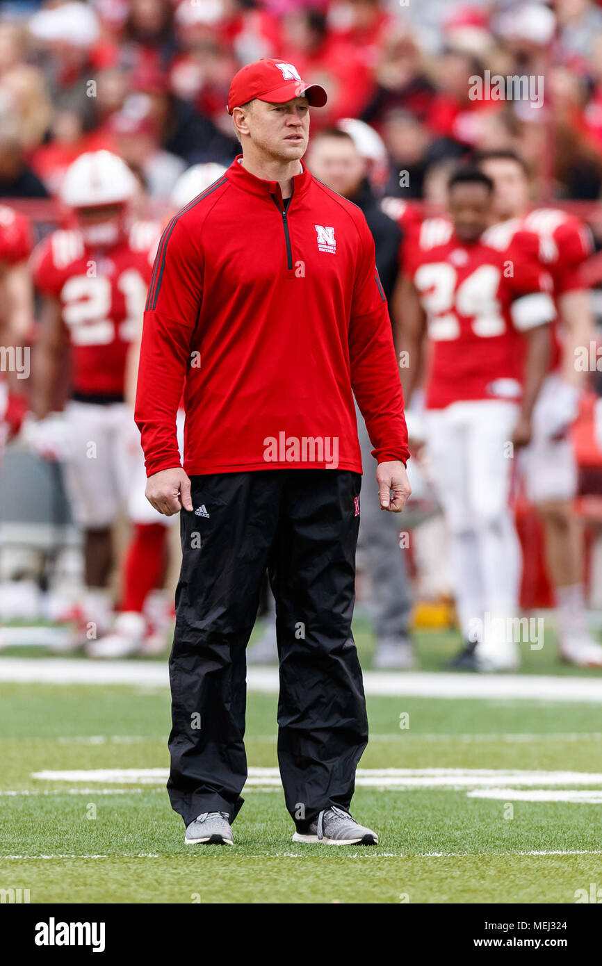 Lincoln, NE. U.S. 21st Apr, 2018. Nebraska football first year head ...