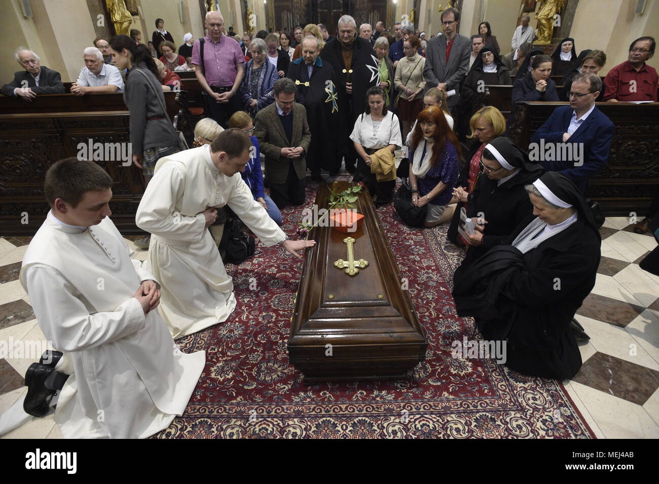 A special military aircraft carrying the remains of Czech Cardinal ...