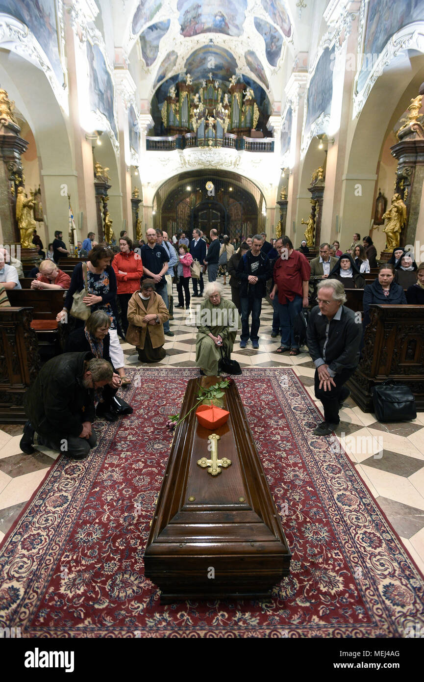A special military aircraft carrying the remains of Czech Cardinal ...