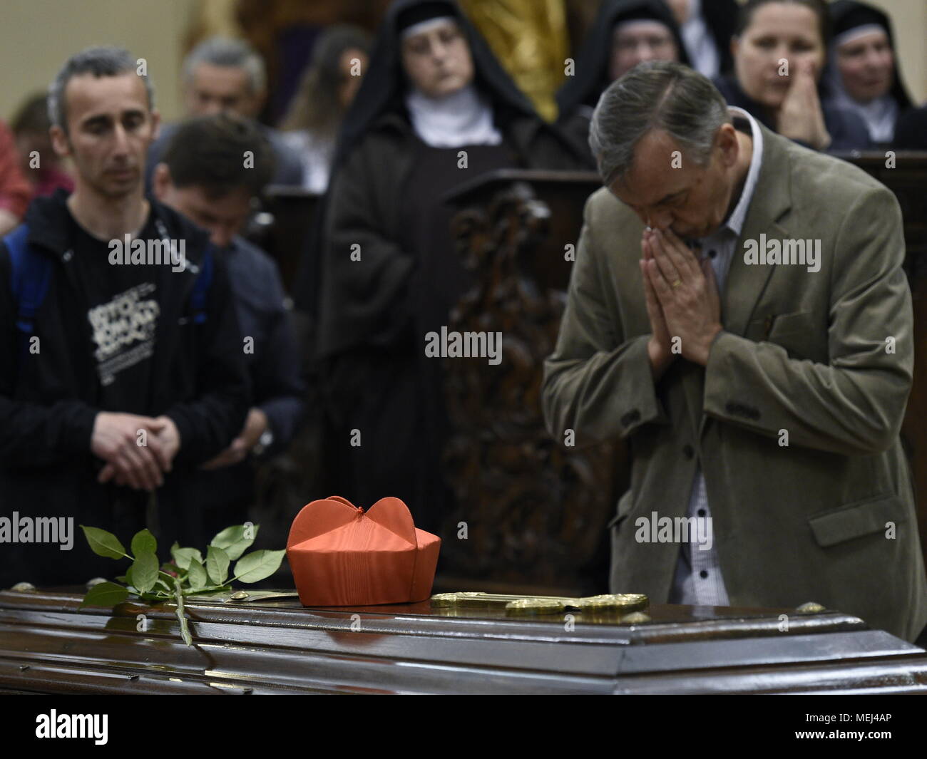 A special military aircraft carrying the remains of Czech Cardinal ...
