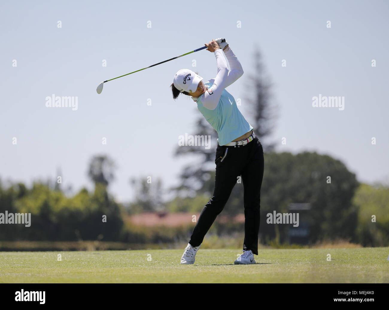 Los Angeles, California, USA. 22nd Apr, 2018. Yu Liu of China, in ...