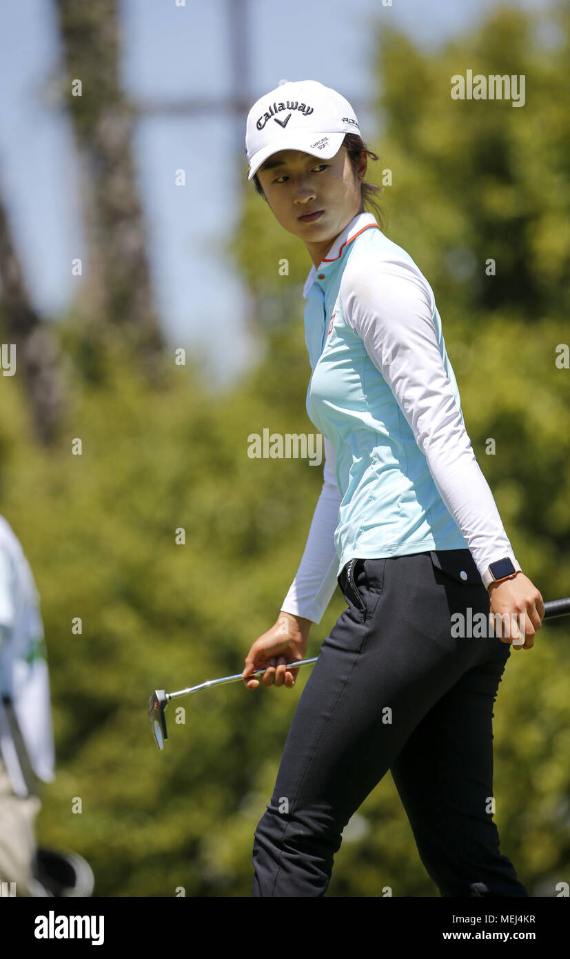 April 22, 2018 - Los Angeles, California, U.S - Yu Liu of China, in ...