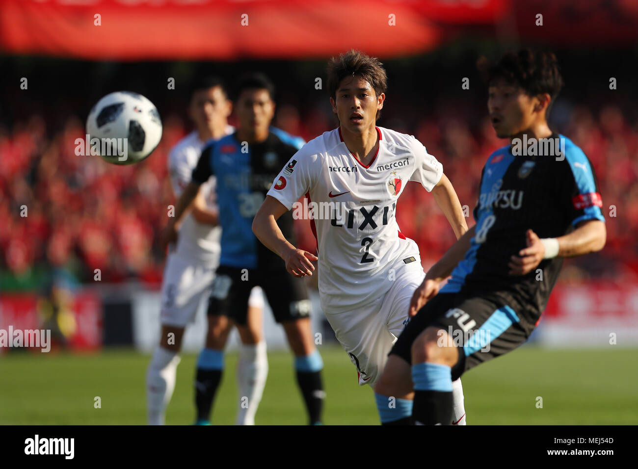 Kanagawa, Japan. 21st Apr, 2018. Atsuto Uchida (Antlers) Football ...