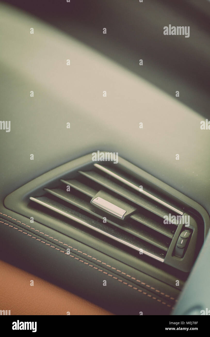 Detail of an air vent in car Stock Photo - Alamy
