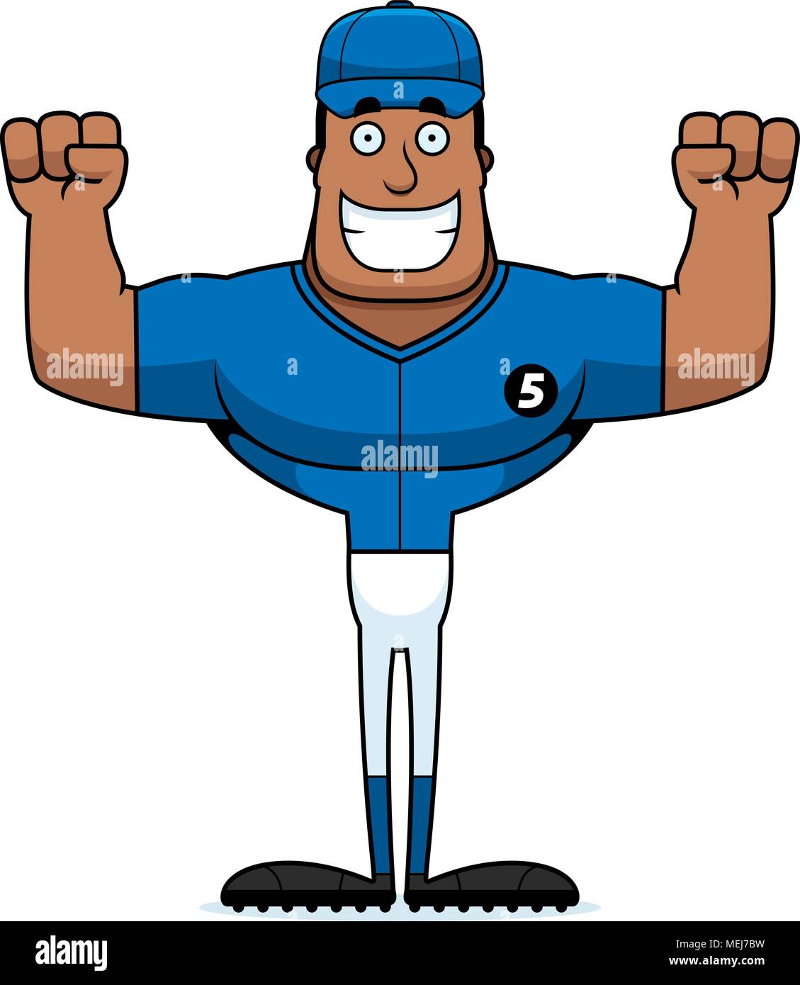 A cartoon baseball player smiling Stock Vector Image & Art - Alamy