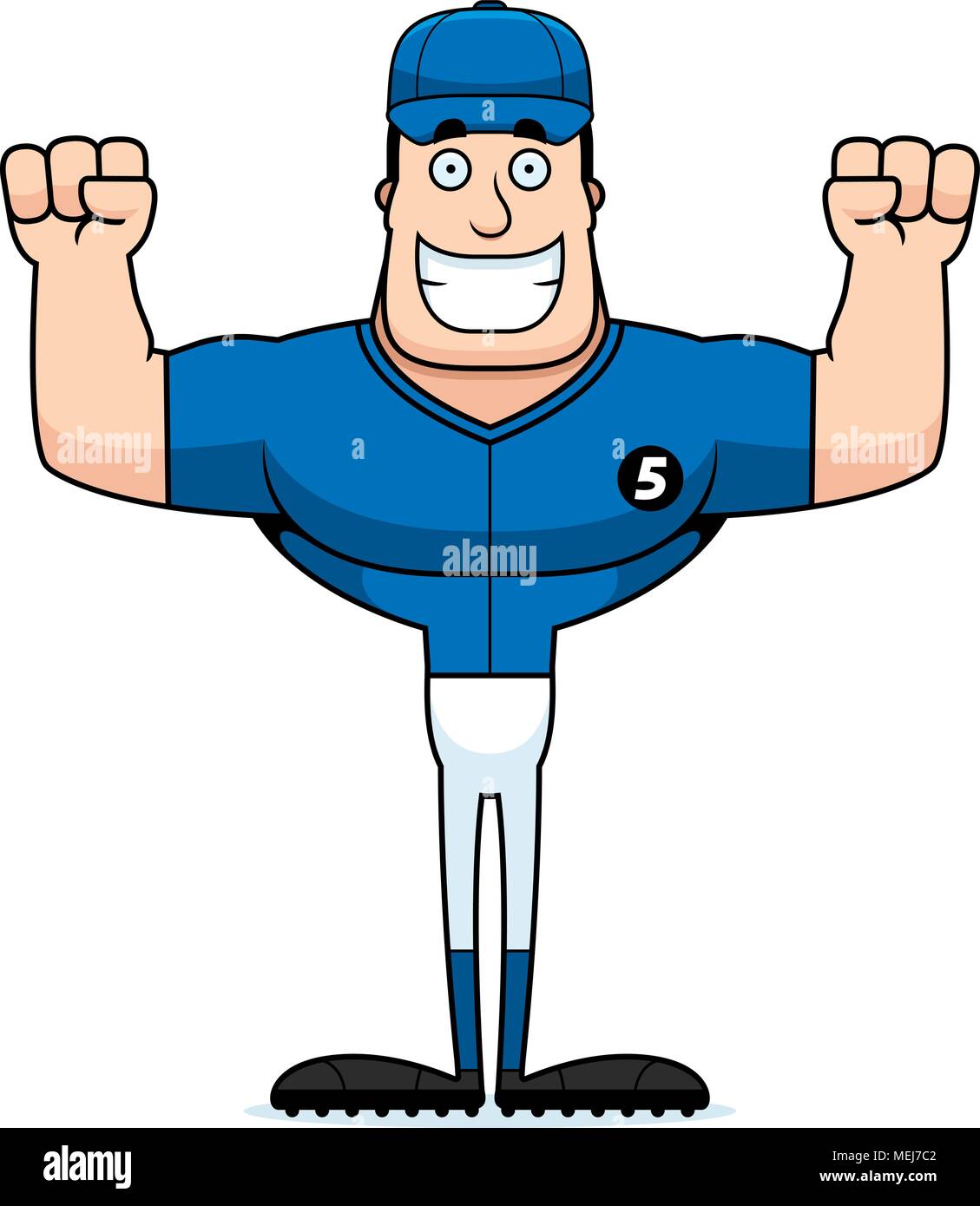 A cartoon baseball player smiling Stock Vector Image & Art - Alamy