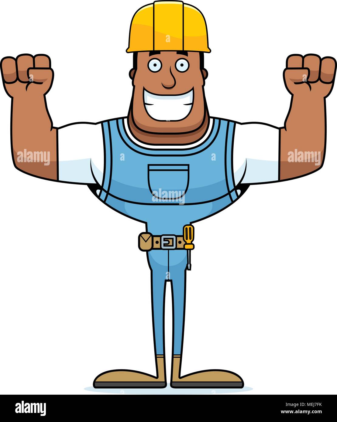 A cartoon construction worker smiling Stock Vector Image & Art - Alamy