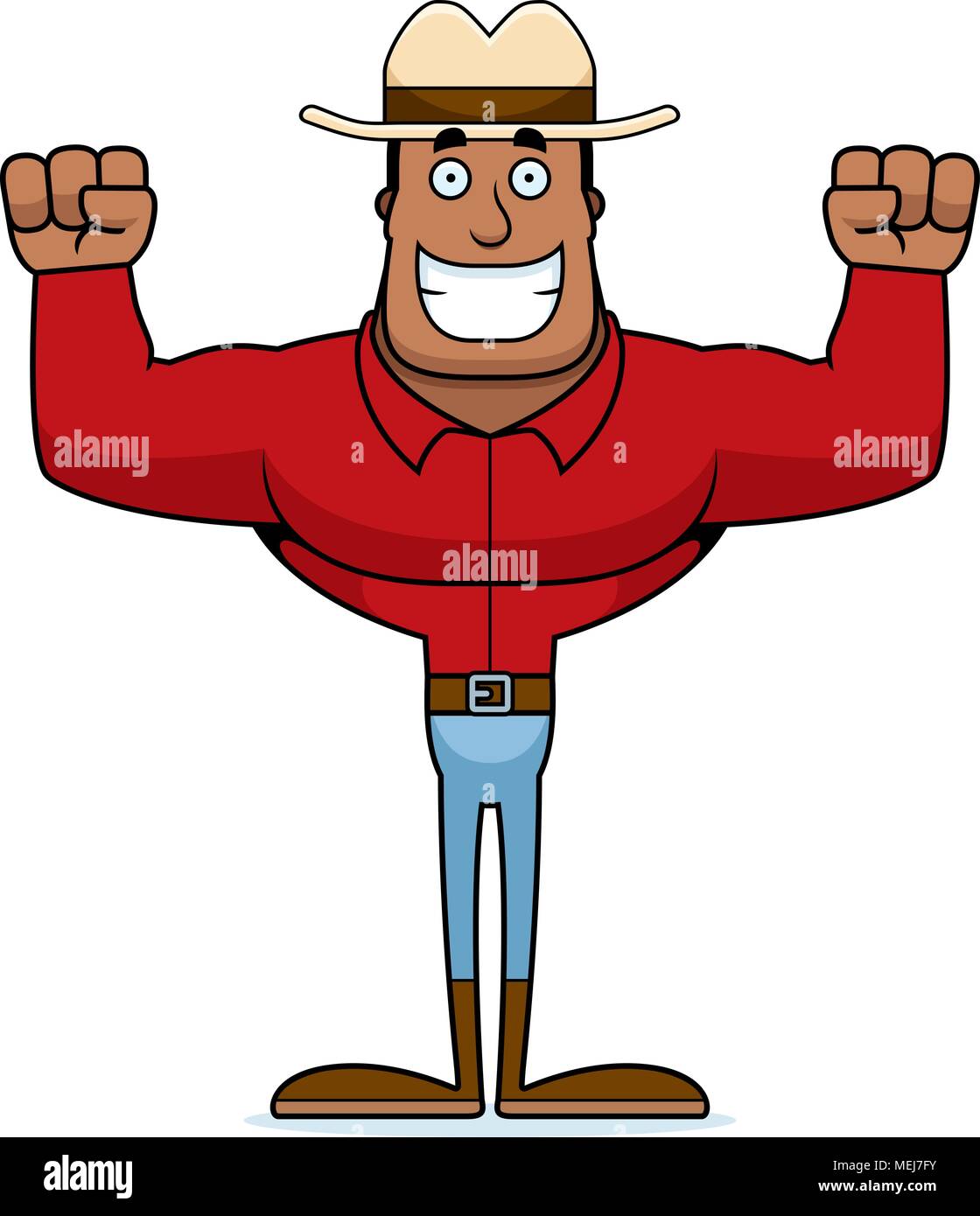 A cartoon cowboy smiling Stock Vector Image & Art - Alamy