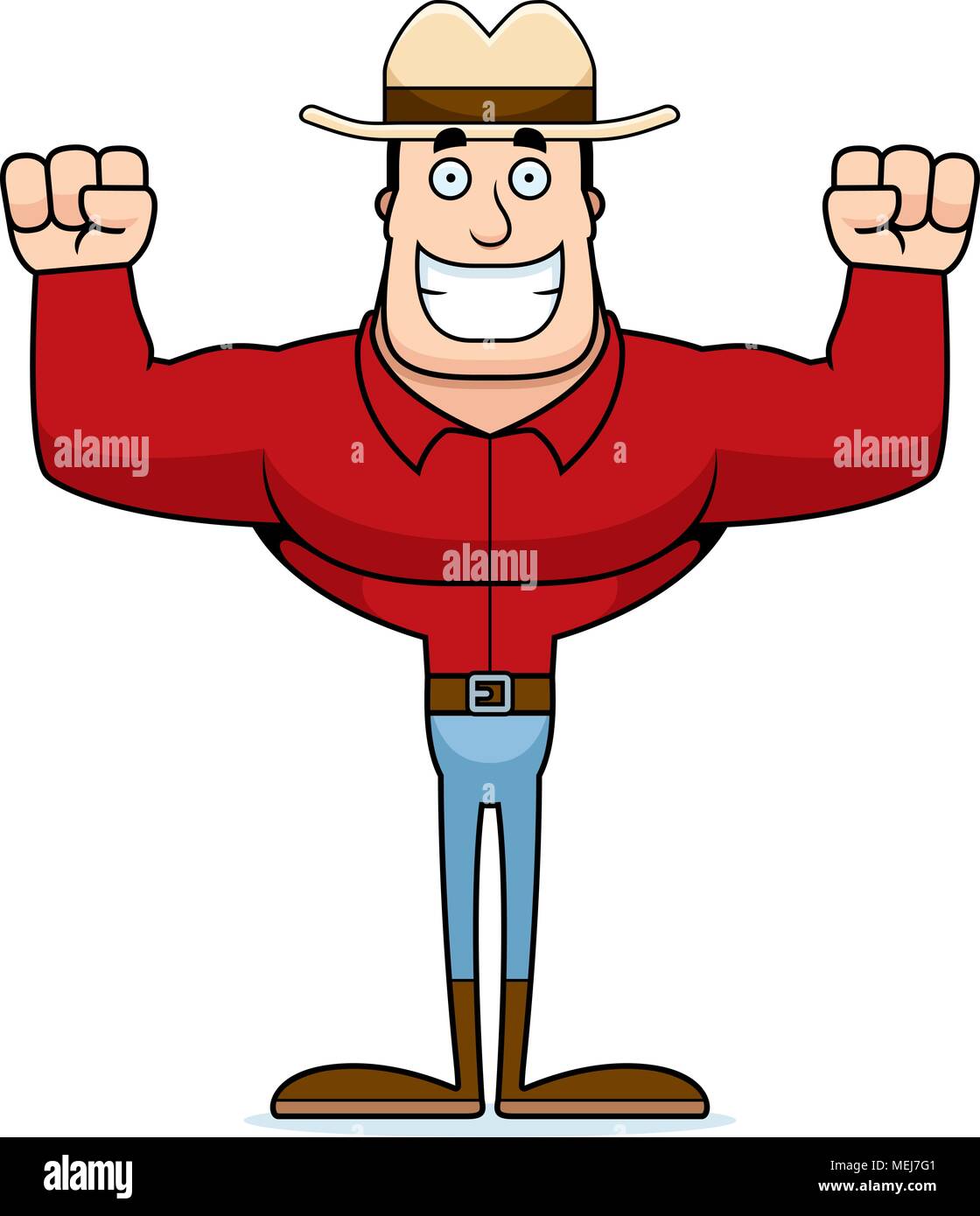 A cartoon cowboy smiling Stock Vector Image & Art - Alamy