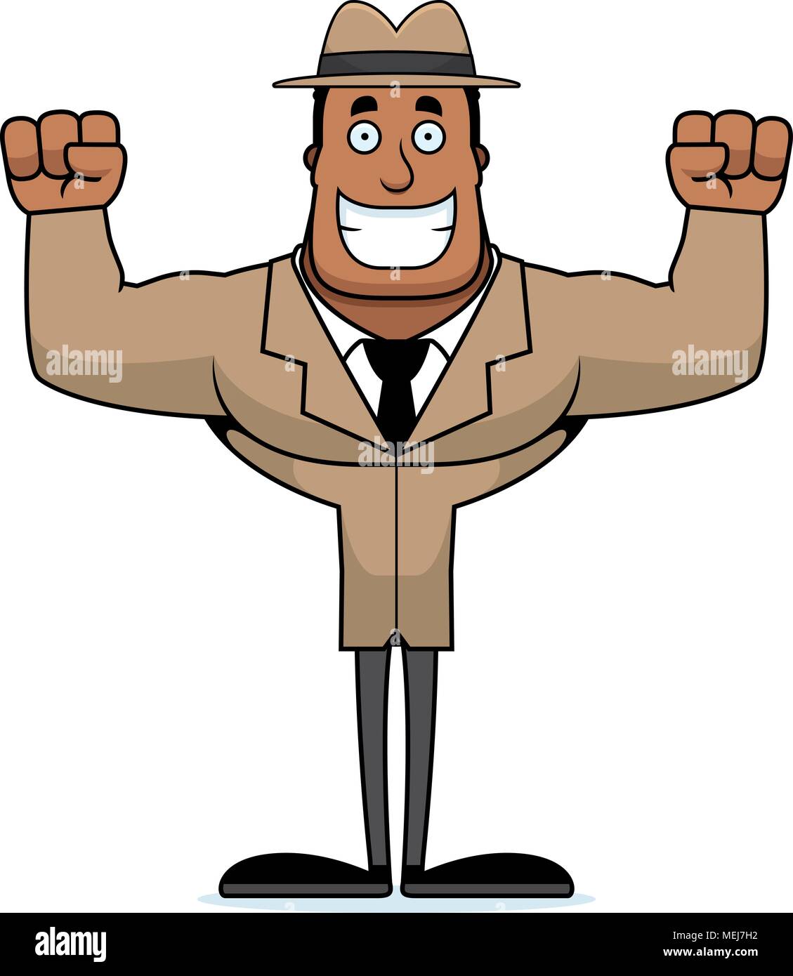 A cartoon detective smiling Stock Vector Image & Art - Alamy