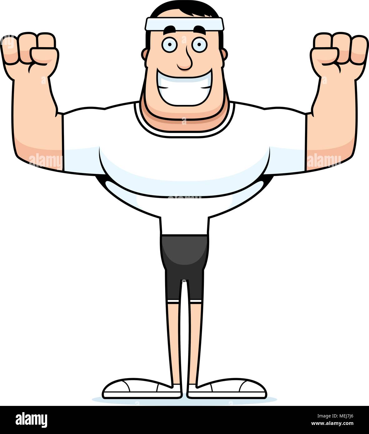 A cartoon fitness man smiling Stock Vector Image & Art - Alamy