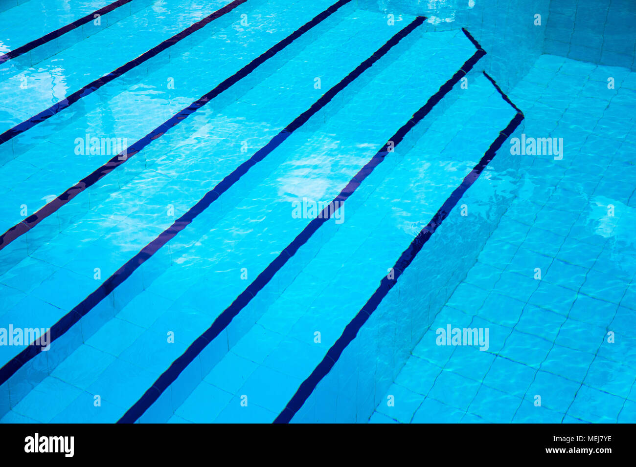 Close up of some stairs in a swimming pool Stock Photo - Alamy