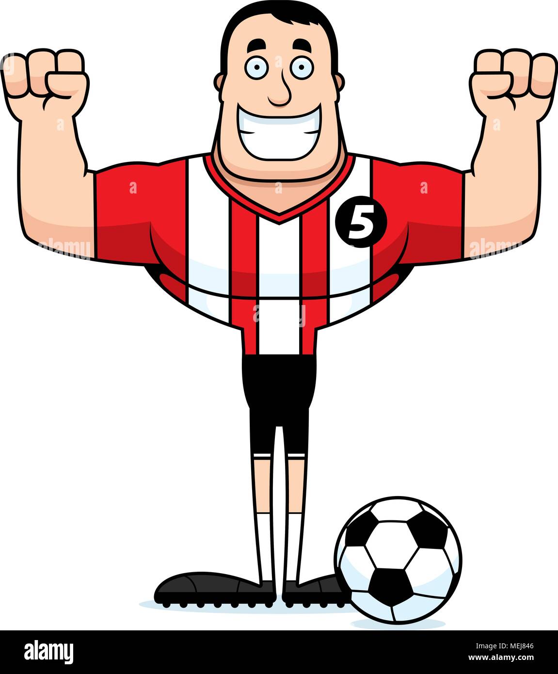 A cartoon soccer player smiling Stock Vector Image & Art - Alamy