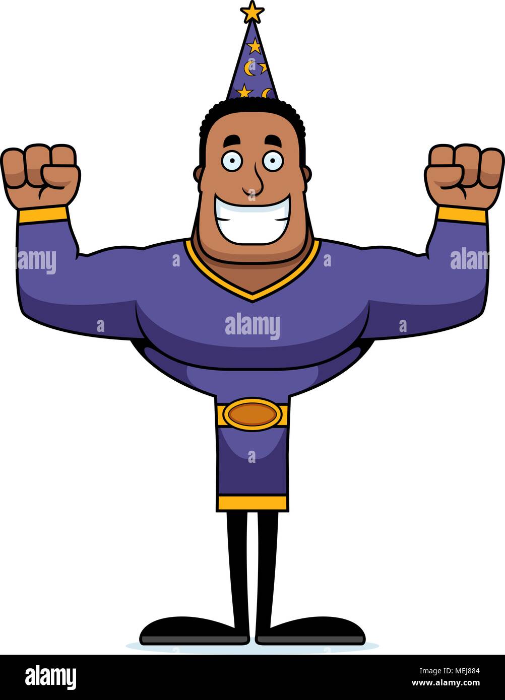 A cartoon wizard smiling Stock Vector Image & Art - Alamy