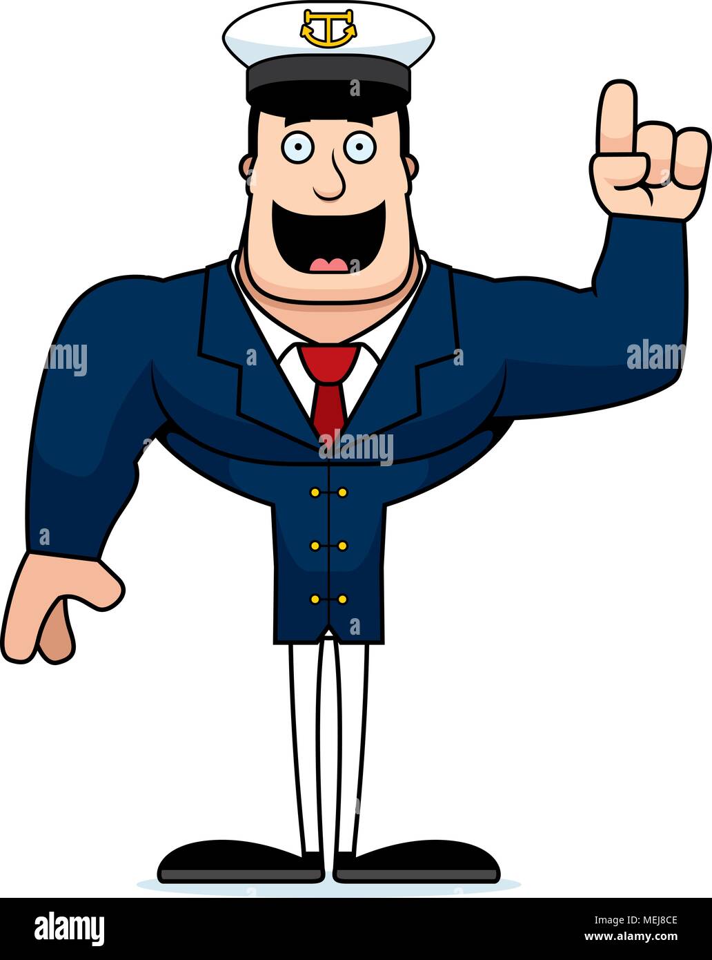A cartoon boat captain with an idea Stock Vector Image & Art - Alamy