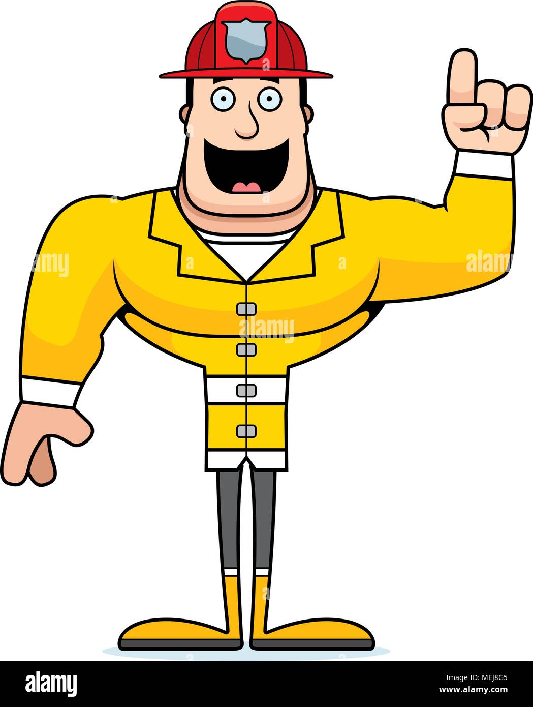 A cartoon firefighter with an idea Stock Vector Image & Art - Alamy