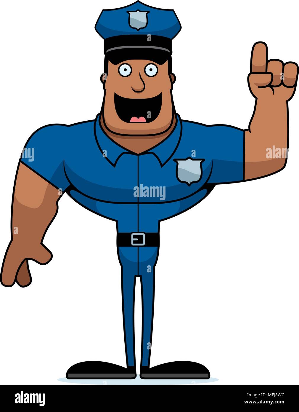 A cartoon police officer with an idea Stock Vector Image & Art - Alamy