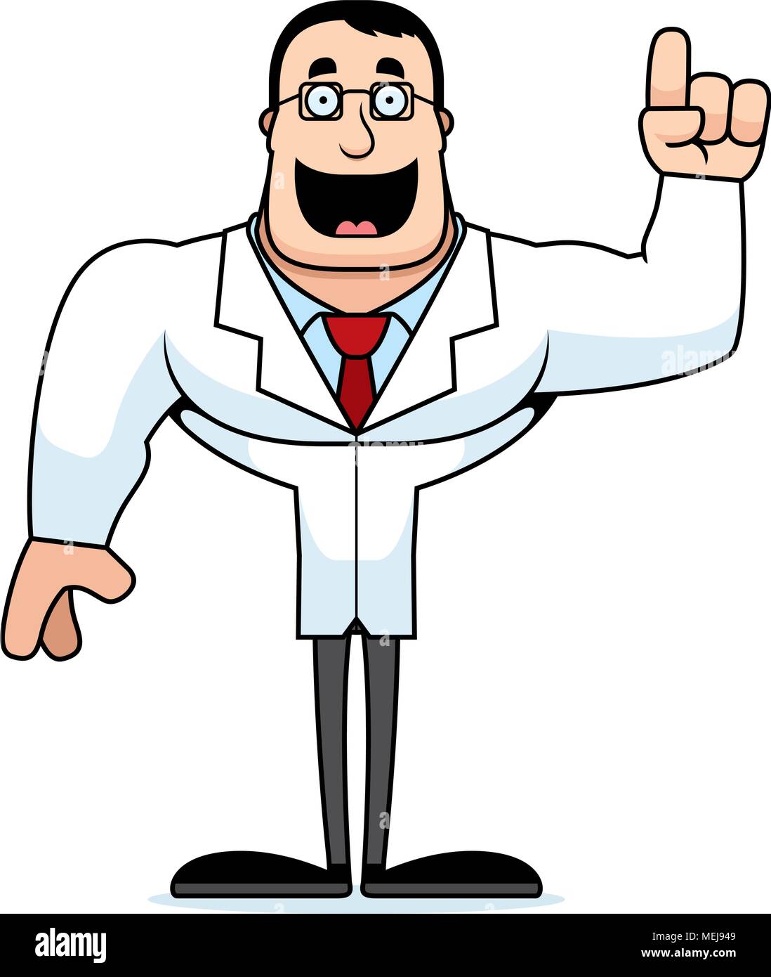 A cartoon scientist with an idea Stock Vector Image & Art - Alamy
