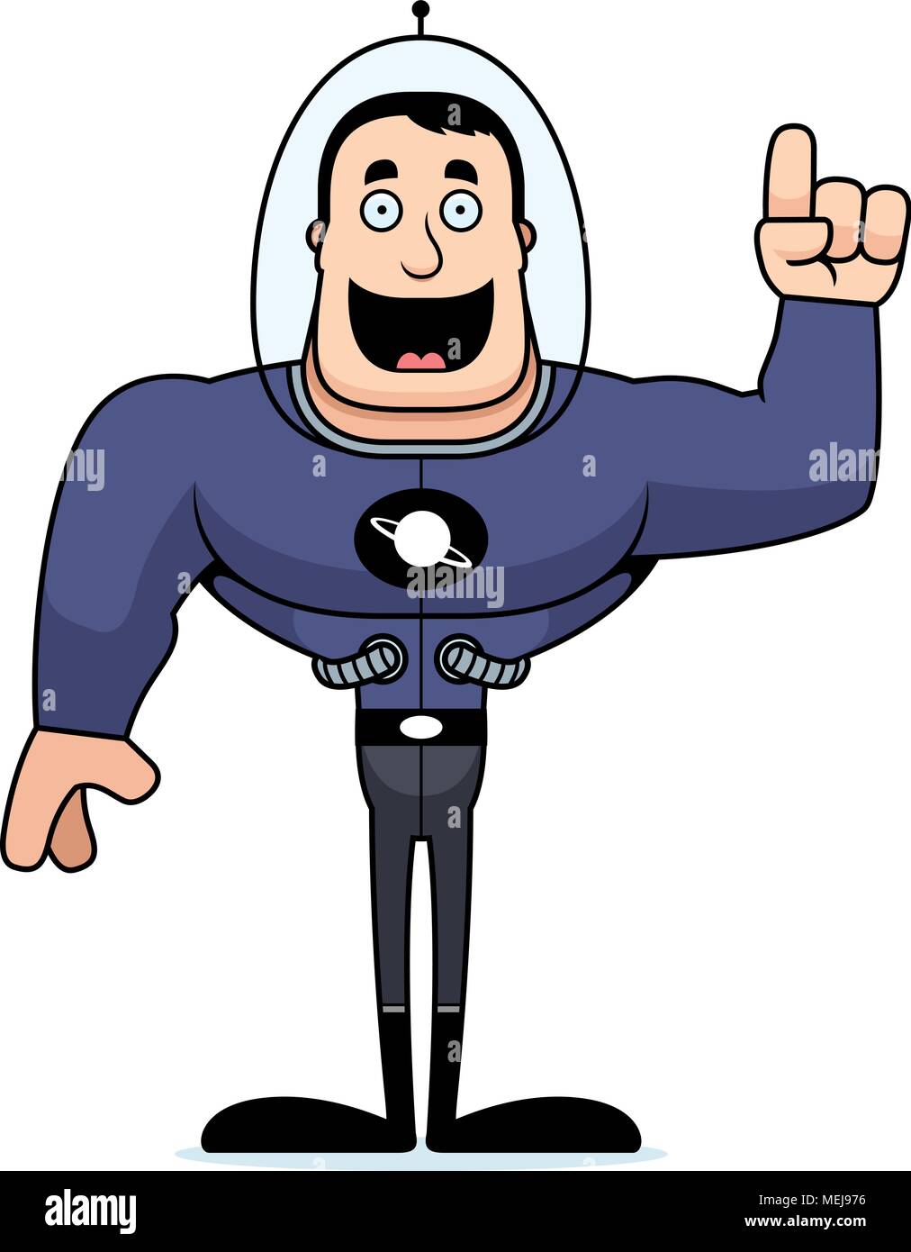 A cartoon spaceman with an idea Stock Vector Image & Art - Alamy