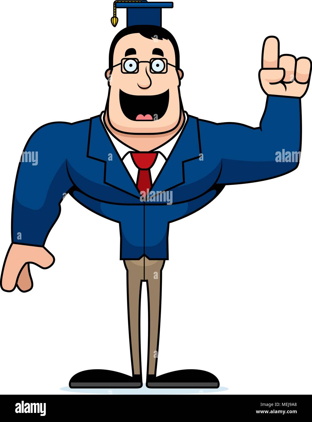 A cartoon teacher with an idea Stock Vector Image & Art - Alamy