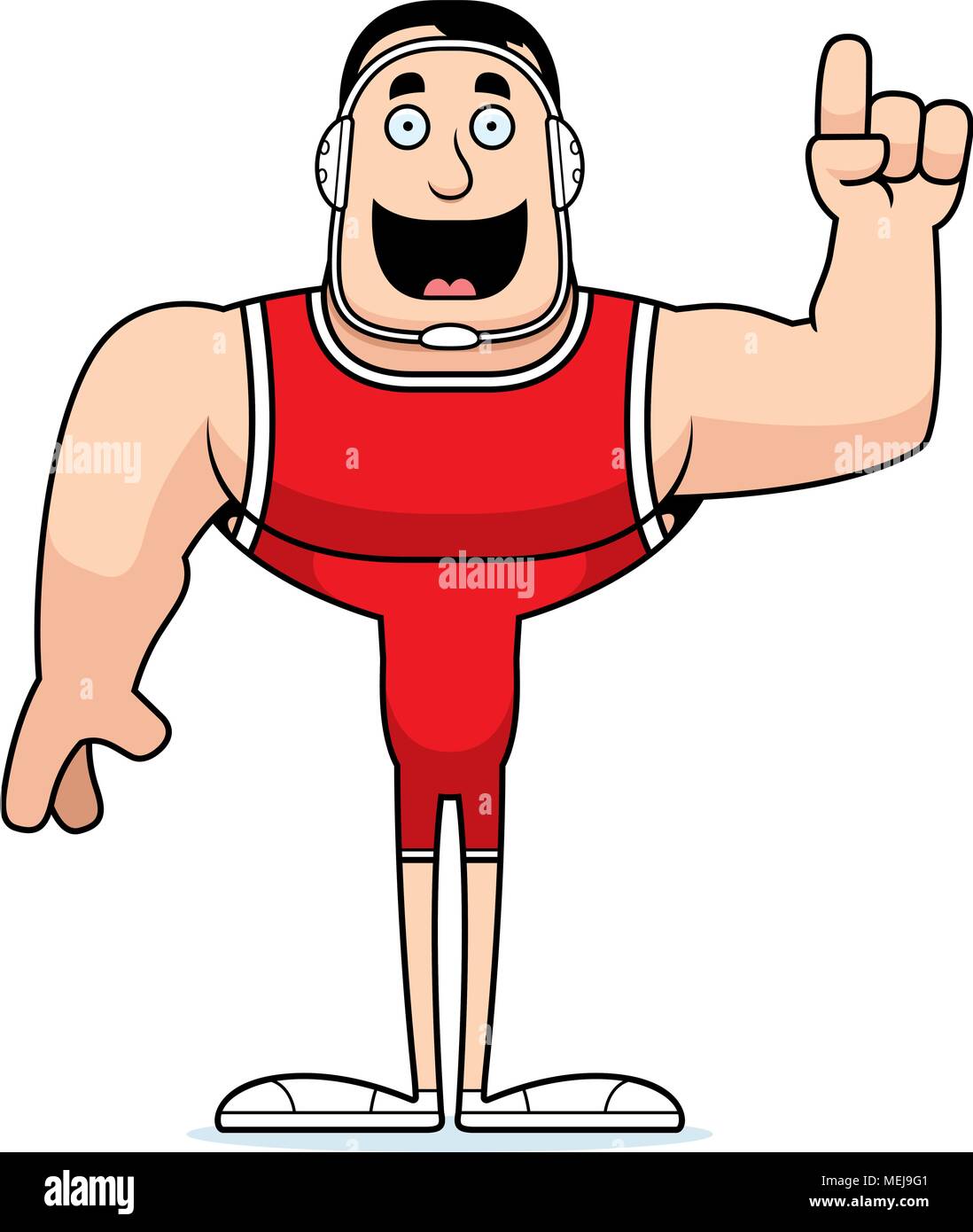 A cartoon wrestler with an idea Stock Vector Image & Art - Alamy