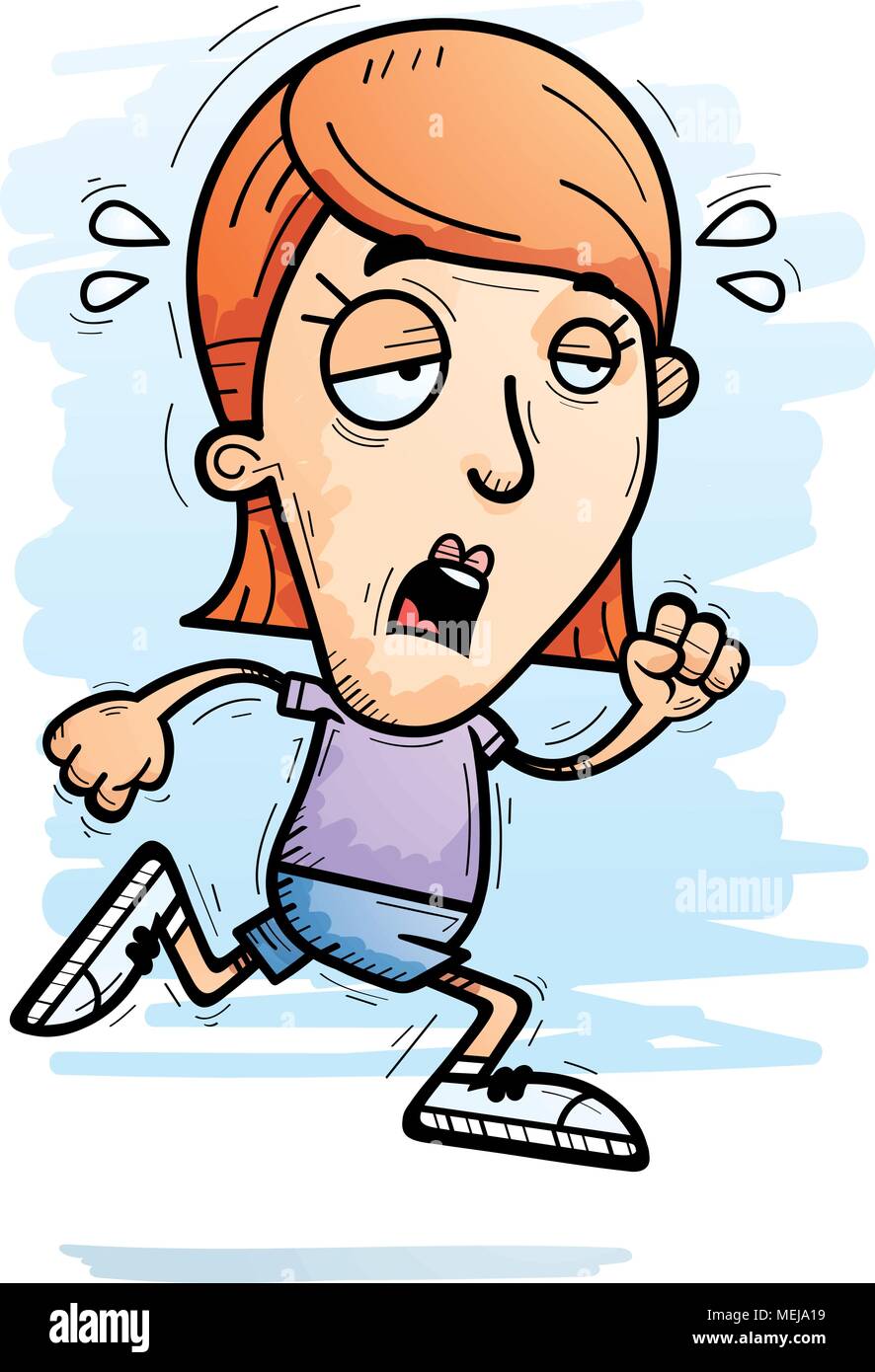 Exhausted Cartoon Clip Art Man Tired Travel Vector Illustration