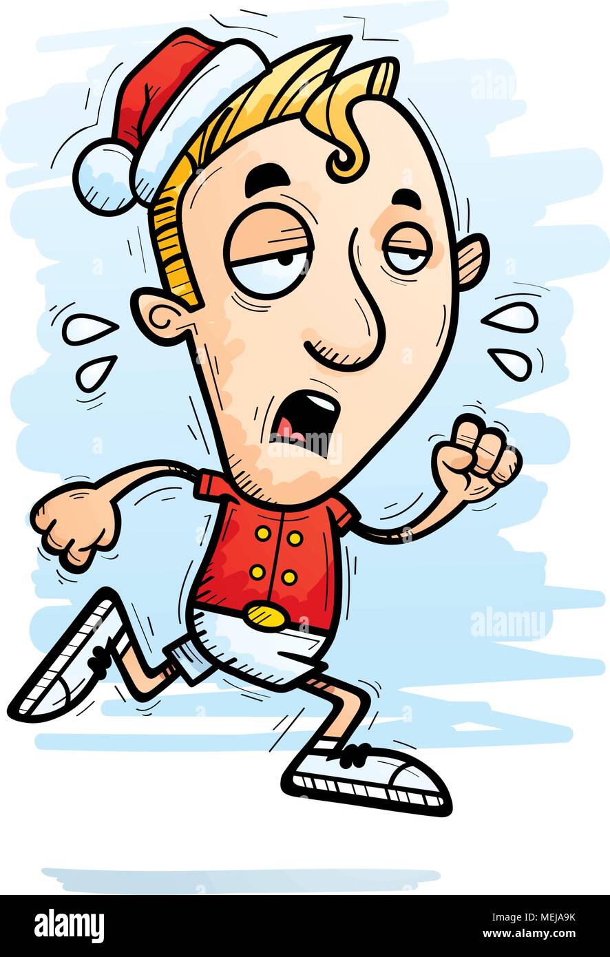 Tired From Christmas Cartoon